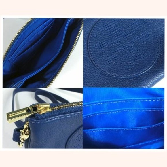 Tory Burch | Bags | Tory Burch Kipp Small Blue Nile Perforated Logo ...